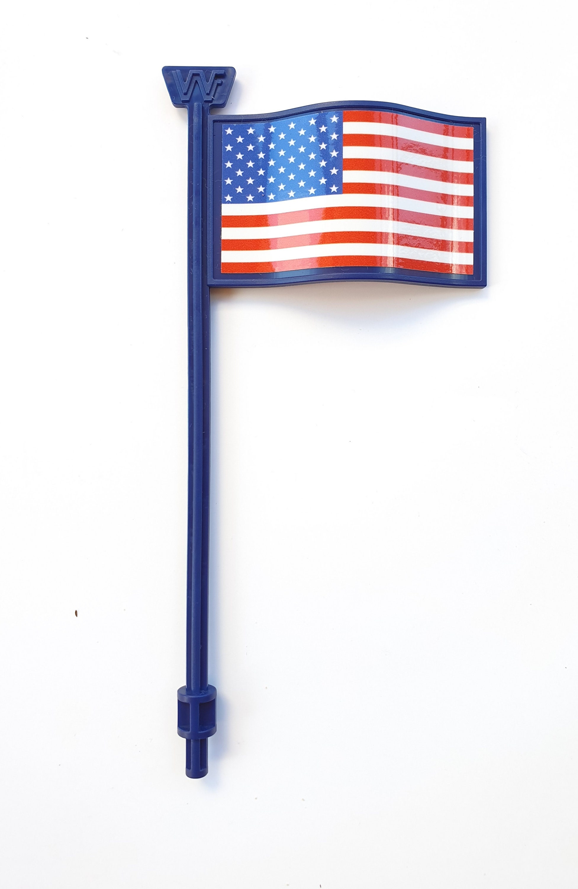 WWF HASBRO Wrestling Ring Flags Accessorie Black Blue & RED King of the ...