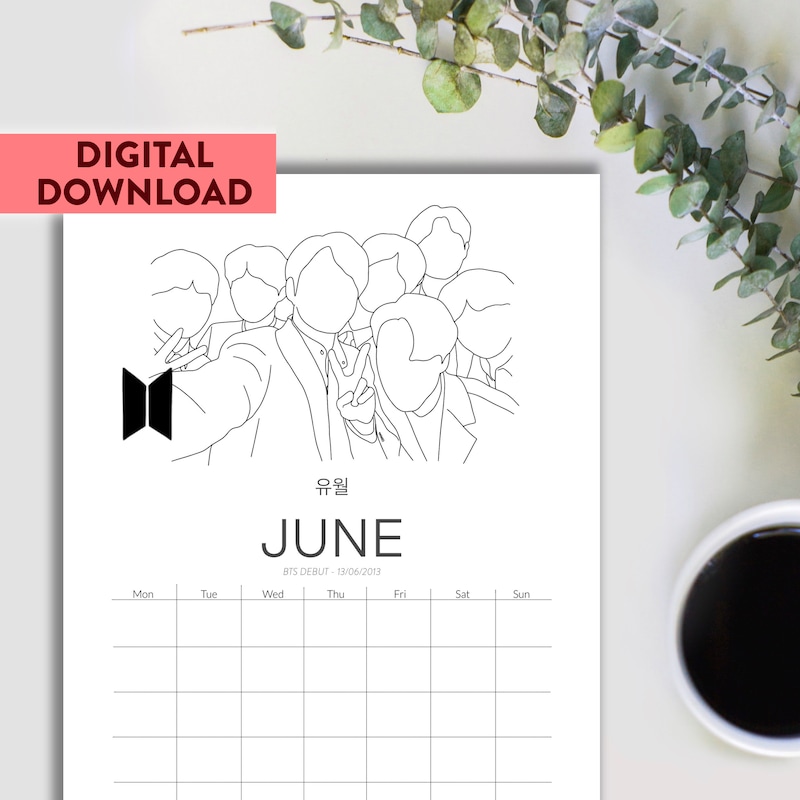 Bts 2025 Calendar - Etsy