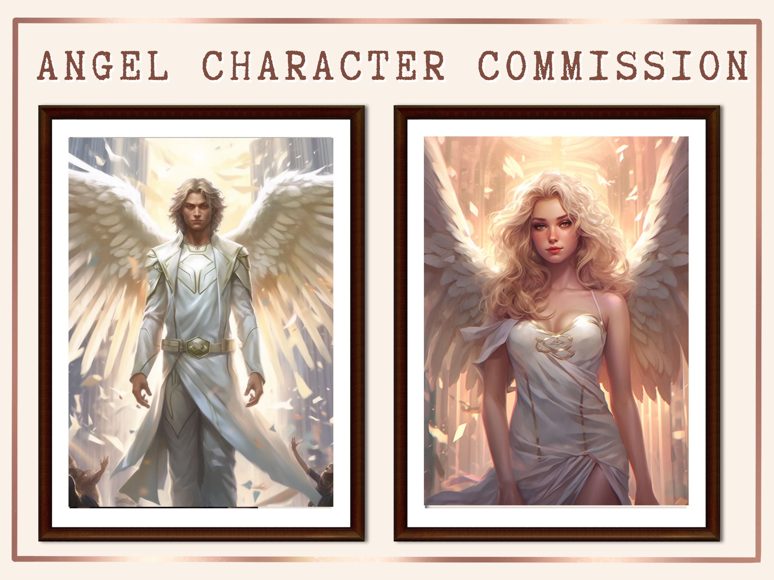 Male Guardian Angel Painting