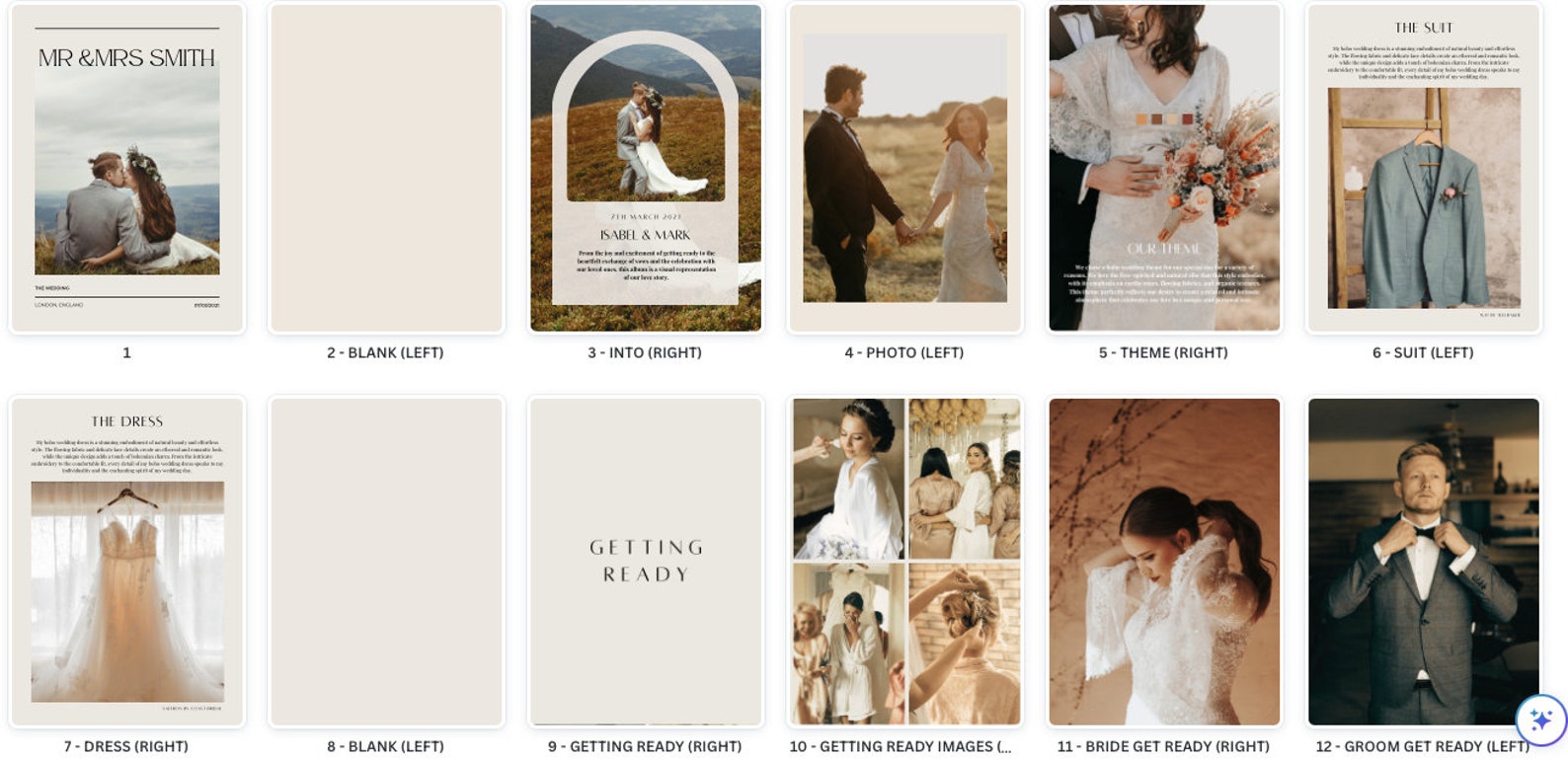 BOHO Wedding Magazine Photo Album Template, Wedding Anniversary Gift ...