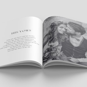 Editorial Wedding Magazine Photo Album Template, Wedding Anniversary ...