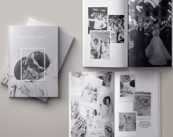 Editorial Wedding Magazine Photo Album Template, Wedding Anniversary ...