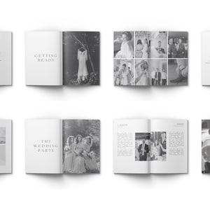 Wedding Magazine Album Template, Customizable Photo Book (digital Canva ...