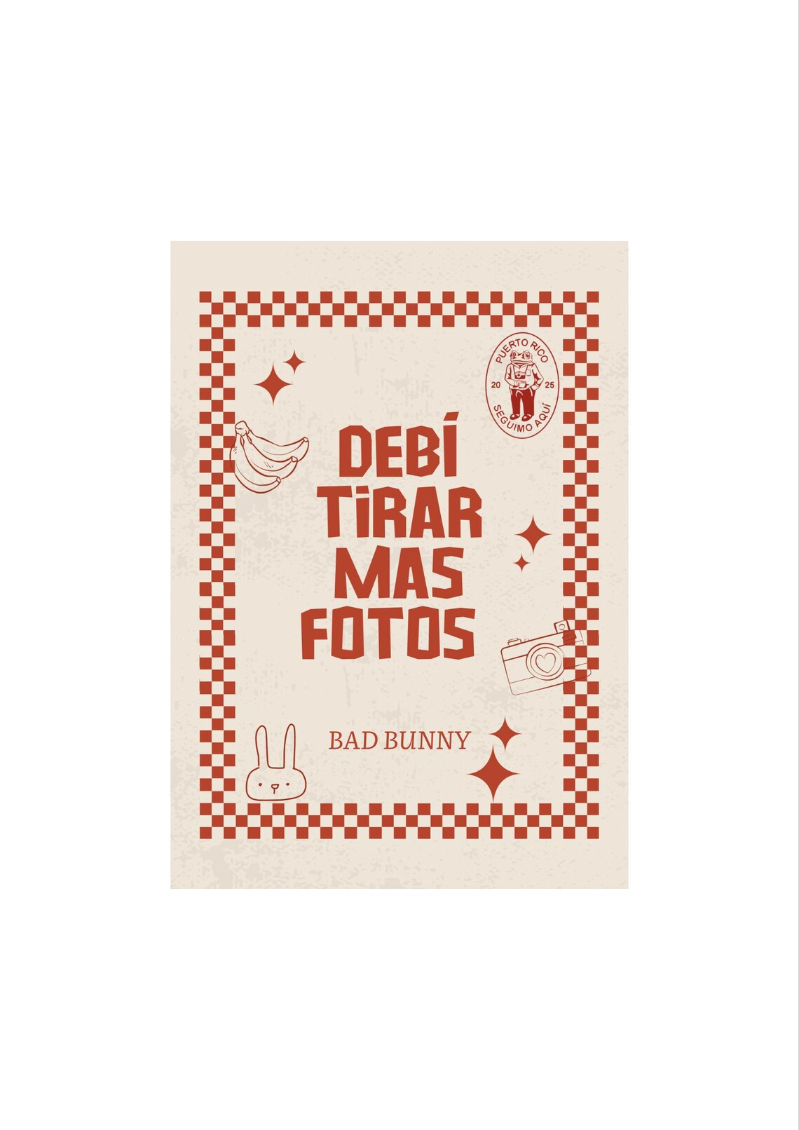 DTMF Physical Copy Debí Tirar Más Fotos A3 Poster Bad Bunny Wall ...