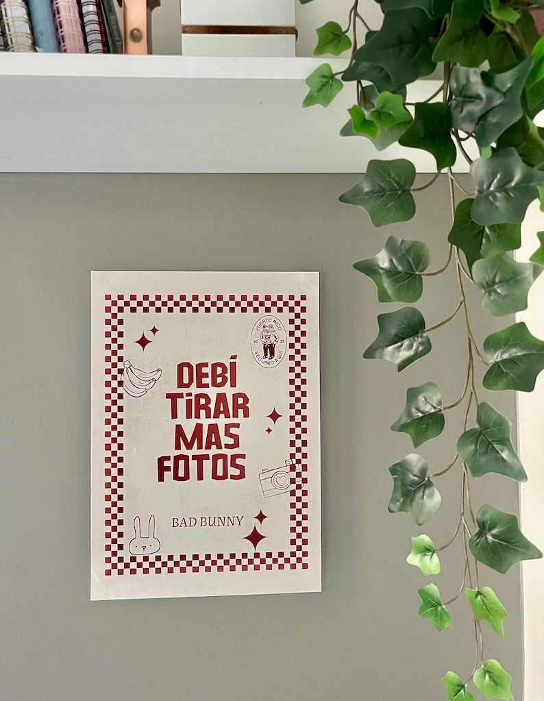 DTMF Physical Copy Debí Tirar Más Fotos A3 Poster Bad Bunny Wall ...