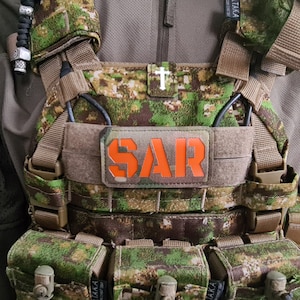 SAR 3.5x2 Laser Cut Cordura Patch With Velcro 90 X 50 Mm - Etsy