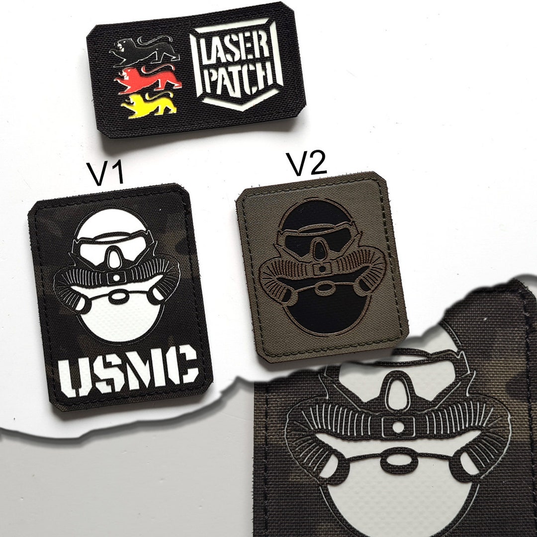 Marine Corps Combat Diver Laser Cut Patch 2.8x3.5 Cordura With Velcro ...