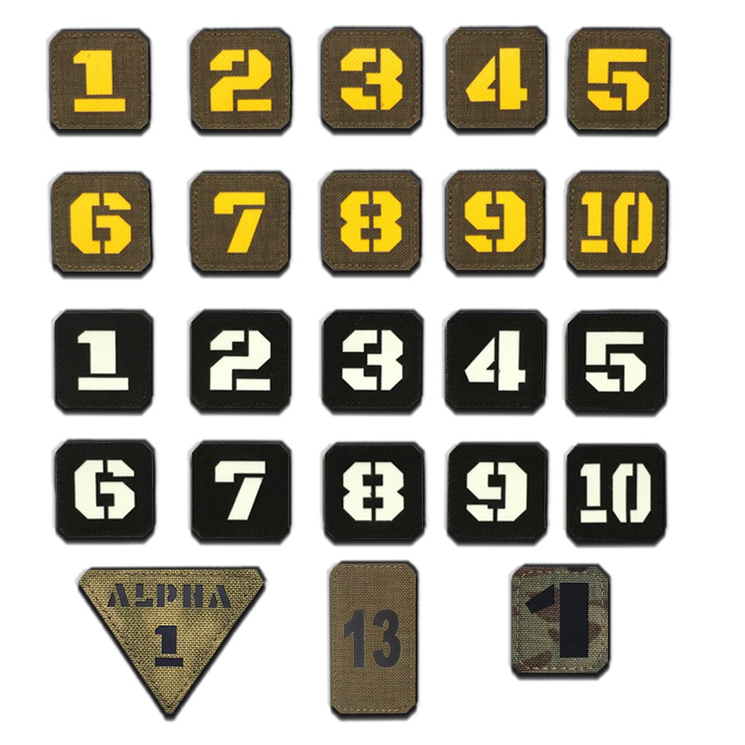 You Number / Callsign Laser Cut Cordura Patch With Velcro 1.9x1.9 - Etsy