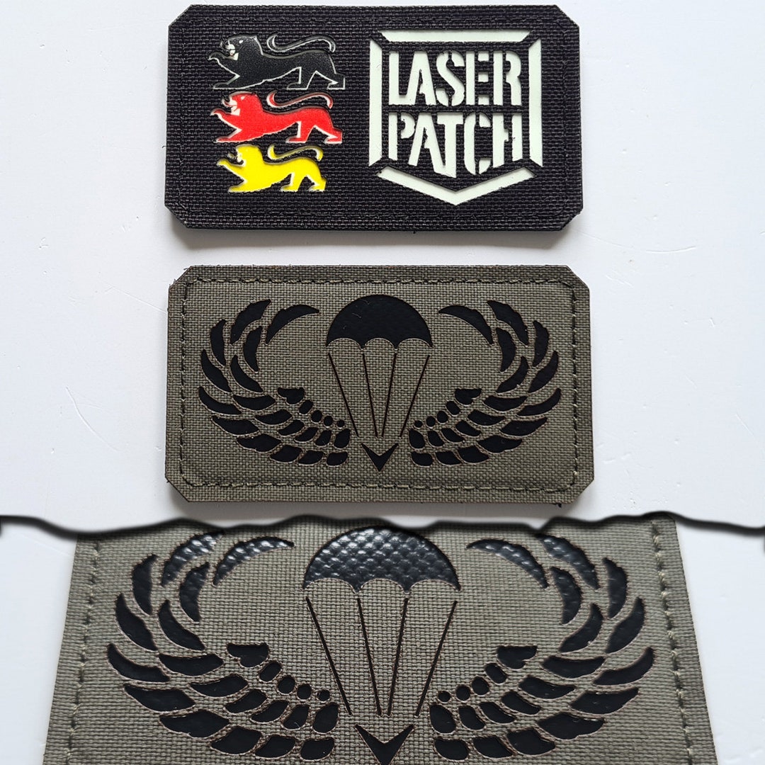 Paratrooper Army 3.5x1.9 Laser Cut Patch With Velcro - Etsy
