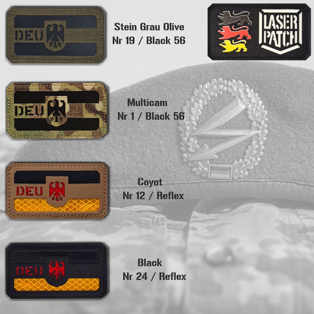 Germany Flag Bundeswehr Laser Cut Cordura Patch With Velcro - Etsy