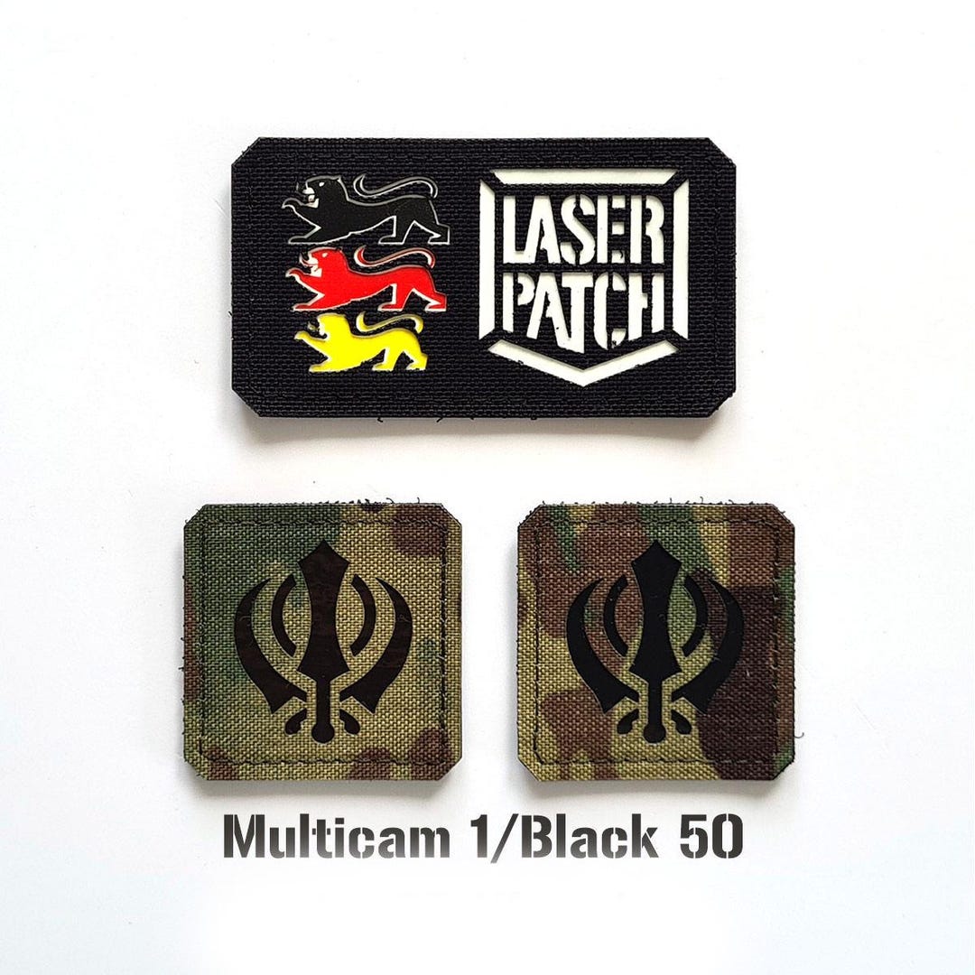 Khanda Islam 2x2 Muslim Laser Cut Cordura Patch With Velcro - Etsy