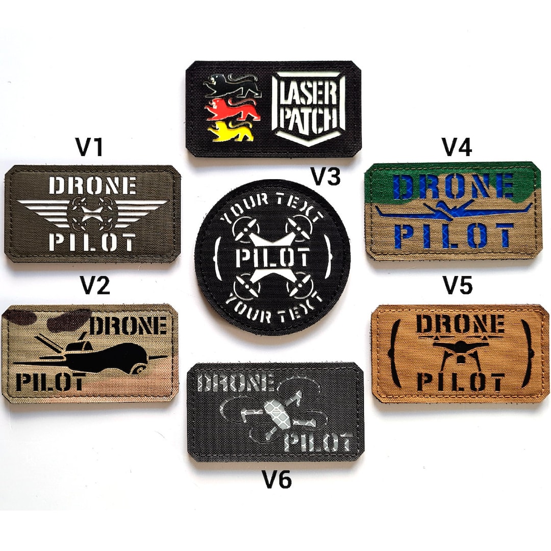 Drone Pilot Drone 3.5x1.9 Laser Cut Cordura Patch With Velcro - Etsy