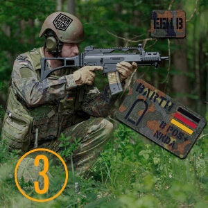 Jumbo Custom Text Callsign Laser Cut Cordura Patch With Velcro 220 X ...