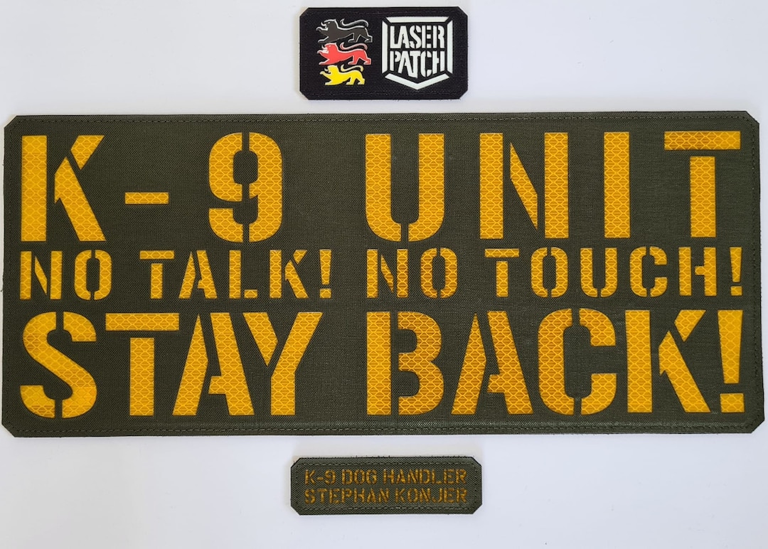 Jumbo Custom Text Callsign Laser Cut Cordura Patch With Velcro 220 X ...