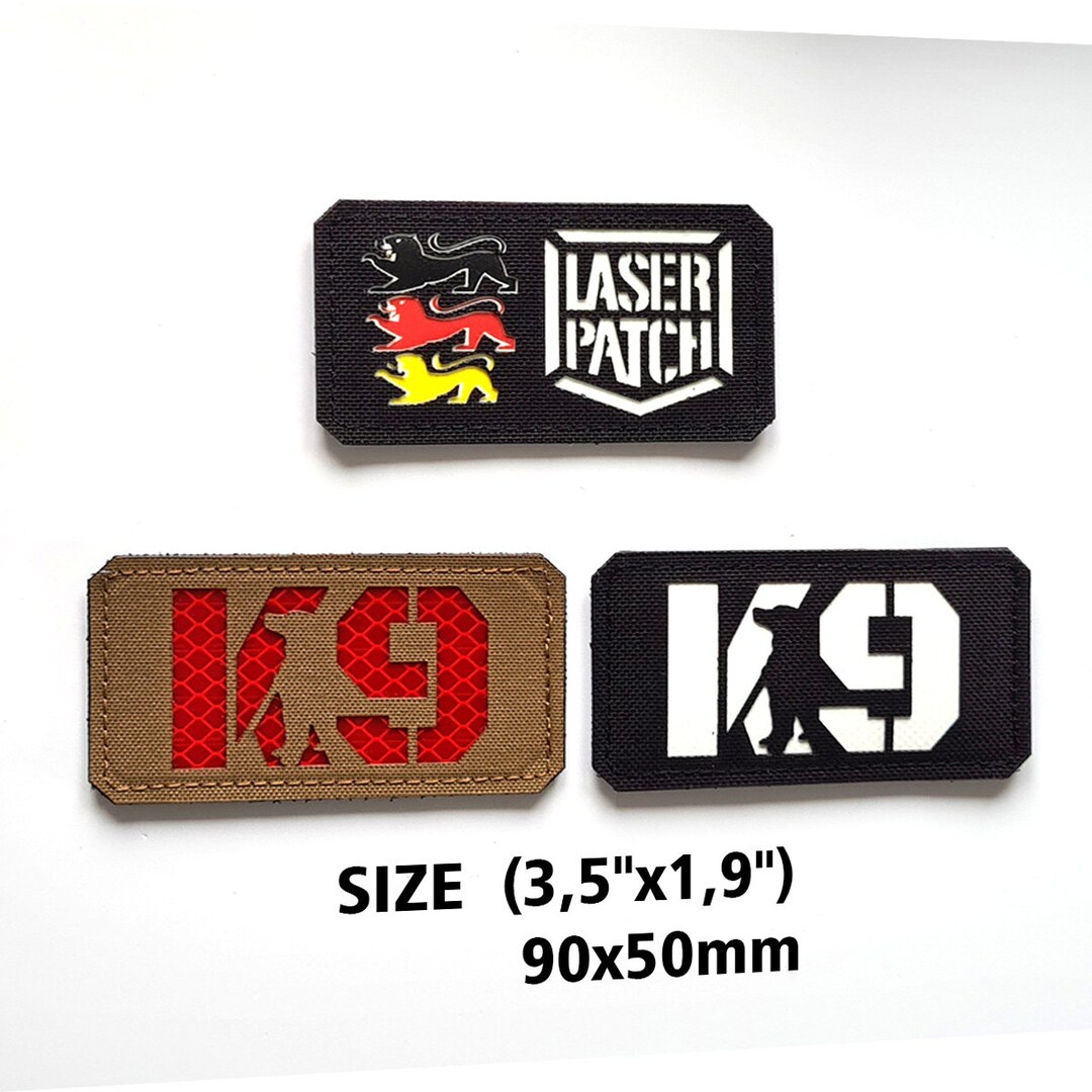 K9 Labrador 3.5x1.9 Laser Cut Cordura Patch With Velcro - Etsy