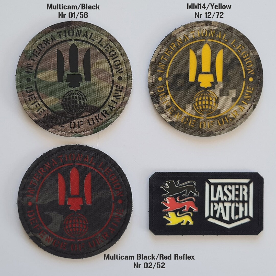 Laser Cut Cordura Patch Ukraine With Velcro 90 Mm 3.5 - Etsy