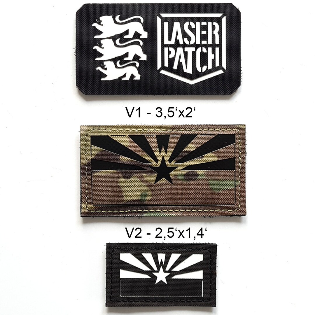 Arizona AZ State Flag Laser Cut Patch With Velcro - Etsy