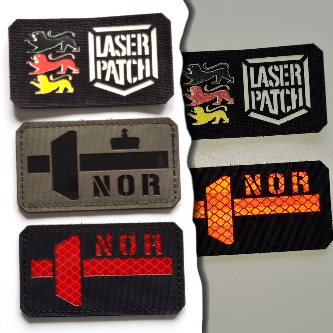 Norway Flag Laser Cut Cordura Patch With Velcro - Etsy
