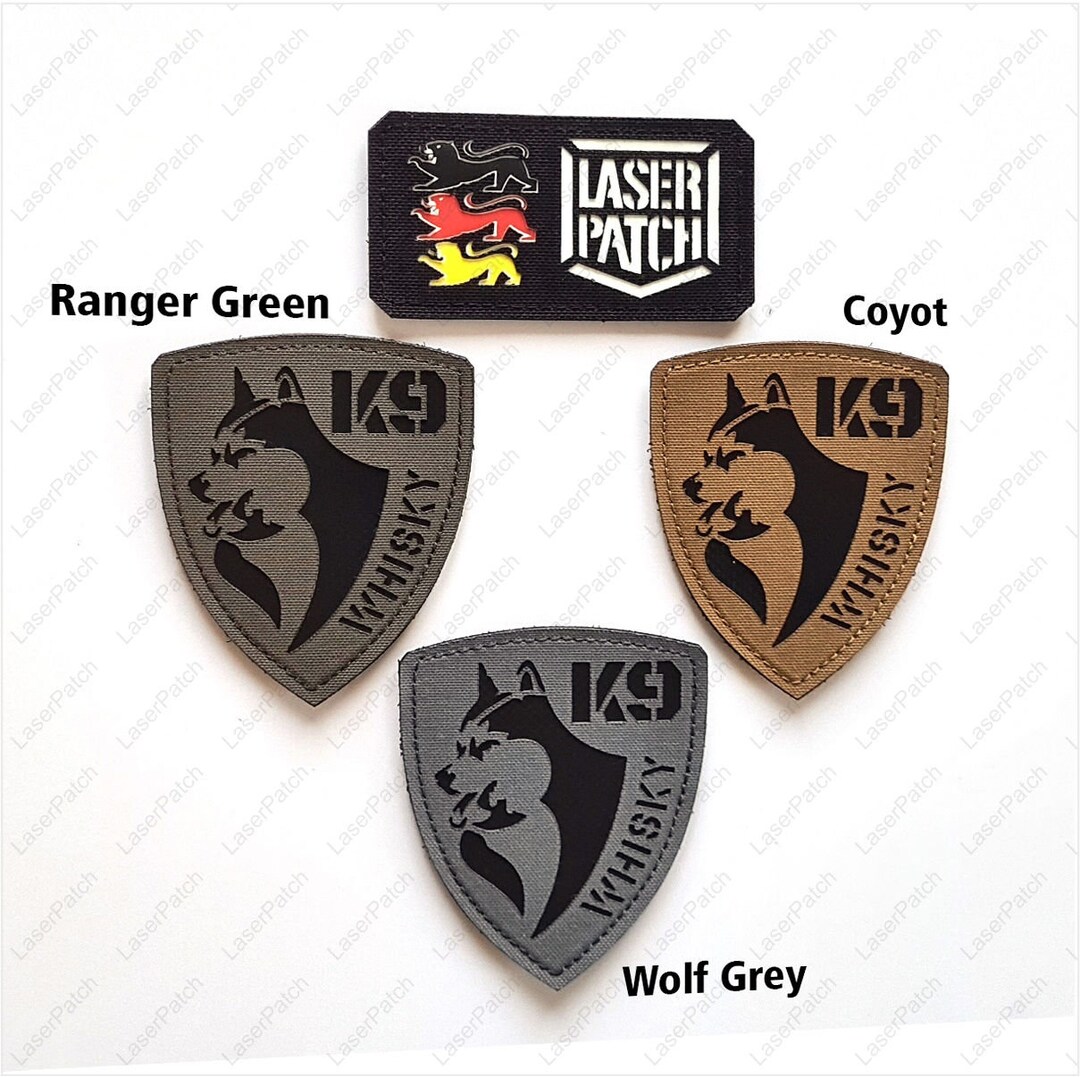 K9 With Your Text 3.5x2.9 Laser Cut Cordura Patch With Velcro - Etsy