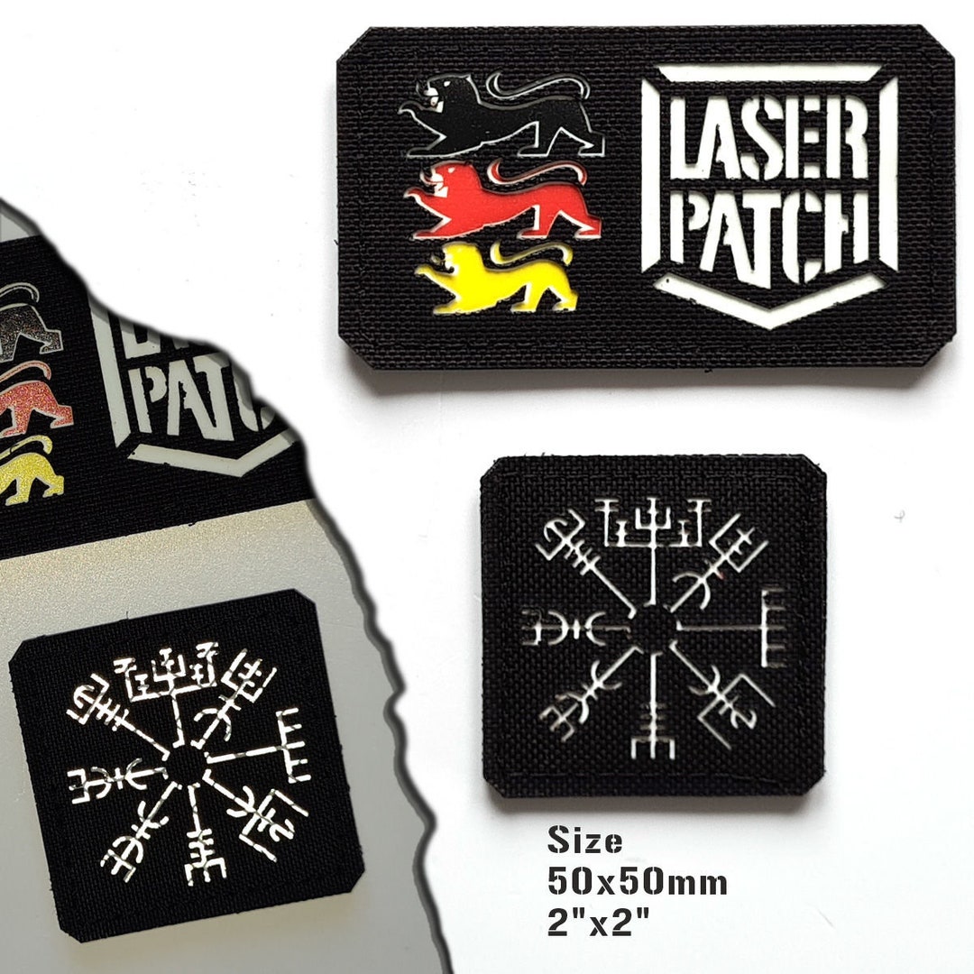 Vegvisir 2x 2 Viking Nordic Heathen Laser Cut Patch With Velcro - Etsy
