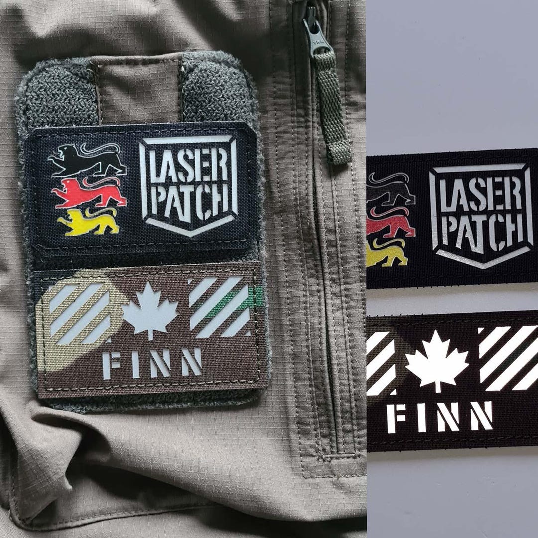 You Name / Callsign With Canada Flag Laser Cut Patch With Velcro - Etsy