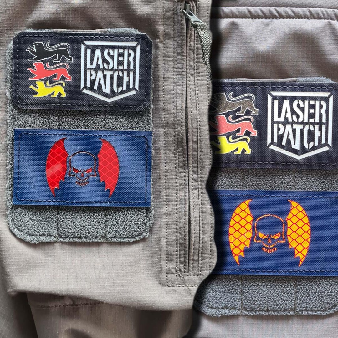 Warham 3.5x2 Chaos Night Lords Laser Cut Cordura Patch With Velcro - Etsy