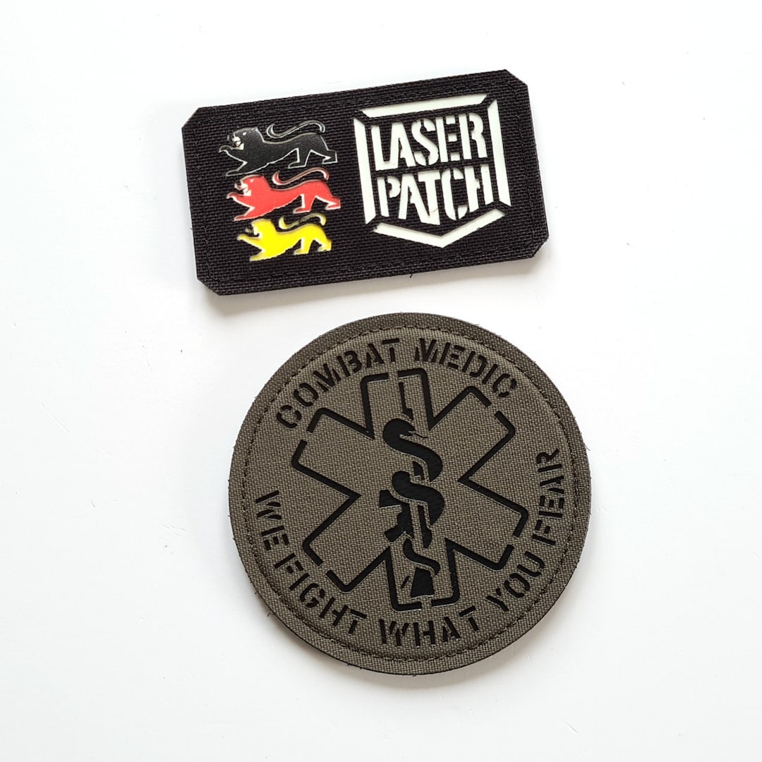 Combat Medic We Fight What You Fear Laser Cut Cordura Patch 90 Mm With Velcro - Etsy
