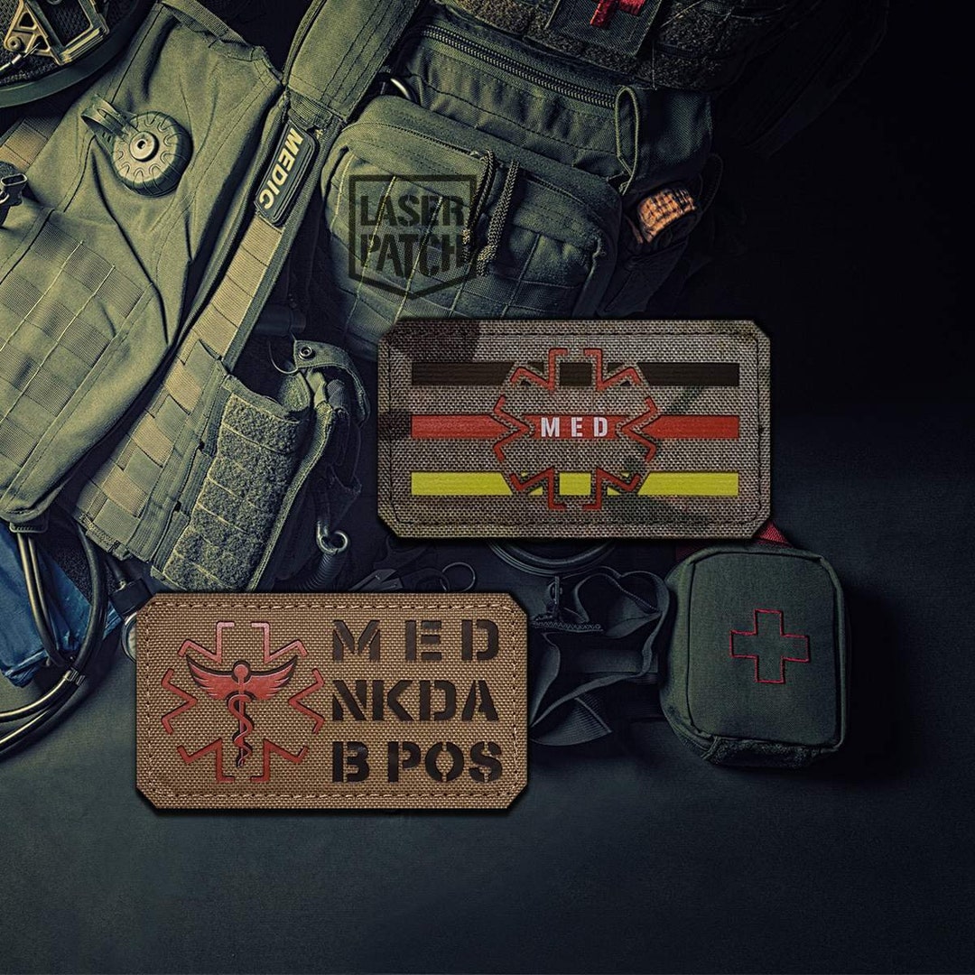 Medic NKDA With Flag Laser Cut Cordura Patch With Velcro - Etsy