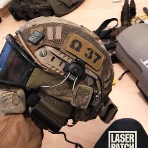 Your Name 3.5x2 Callsign Laser Cut Cordura Patch With Velcro 90 X 50 Mm ...