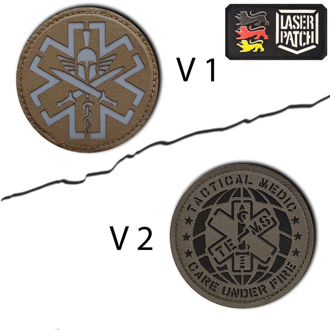 Combat Medic Laser Cut Cordura Patch 90 Mm With Velcro - Etsy