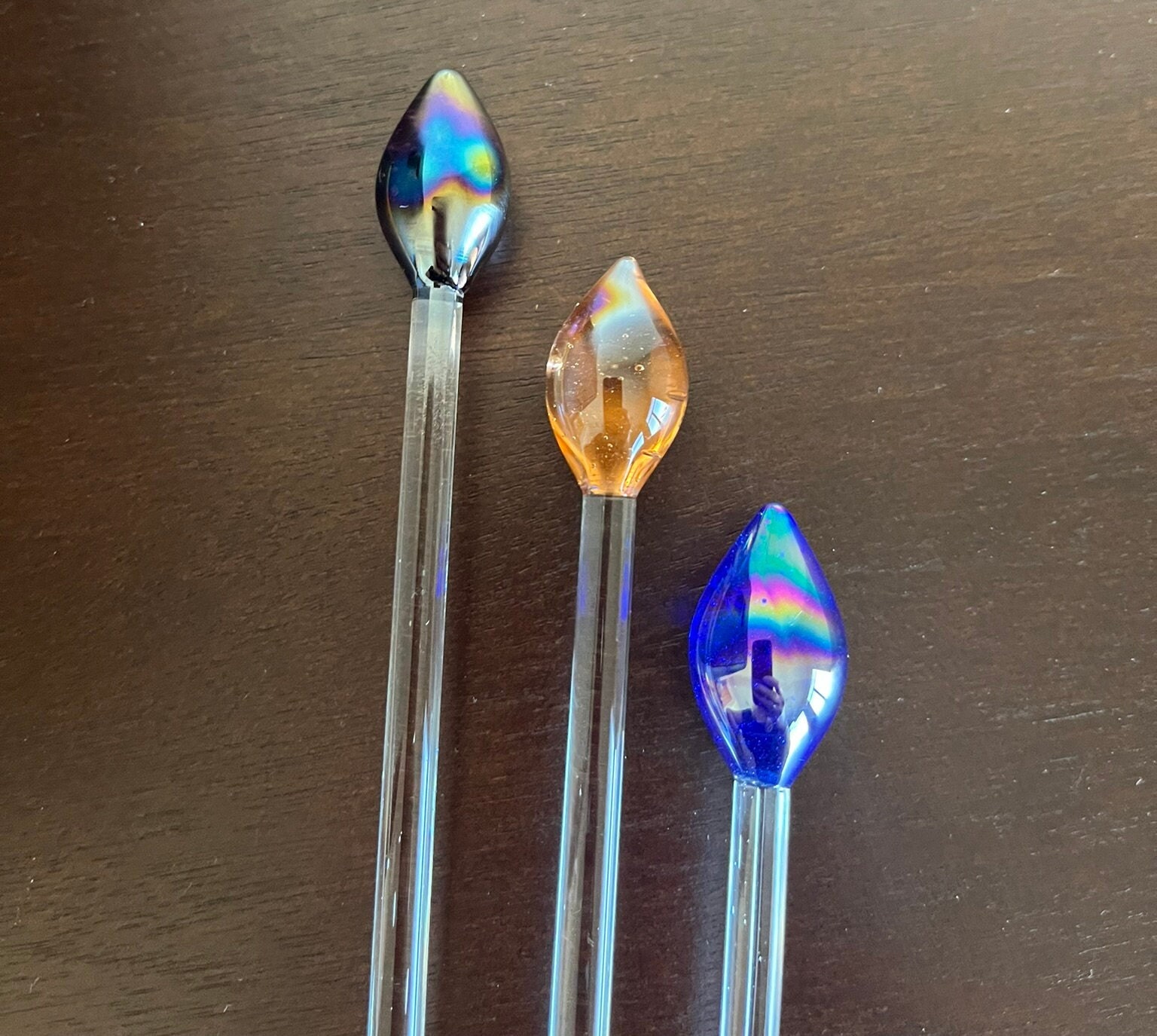 Glass Swizzle/stir Sticks for Cocktails and Whimsical Beverages. - Etsy