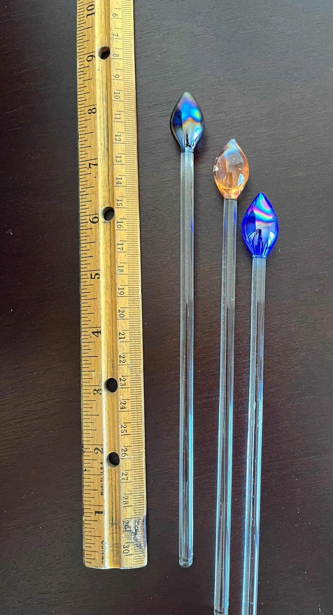 Glass Swizzle/stir Sticks for Cocktails and Whimsical Beverages. - Etsy