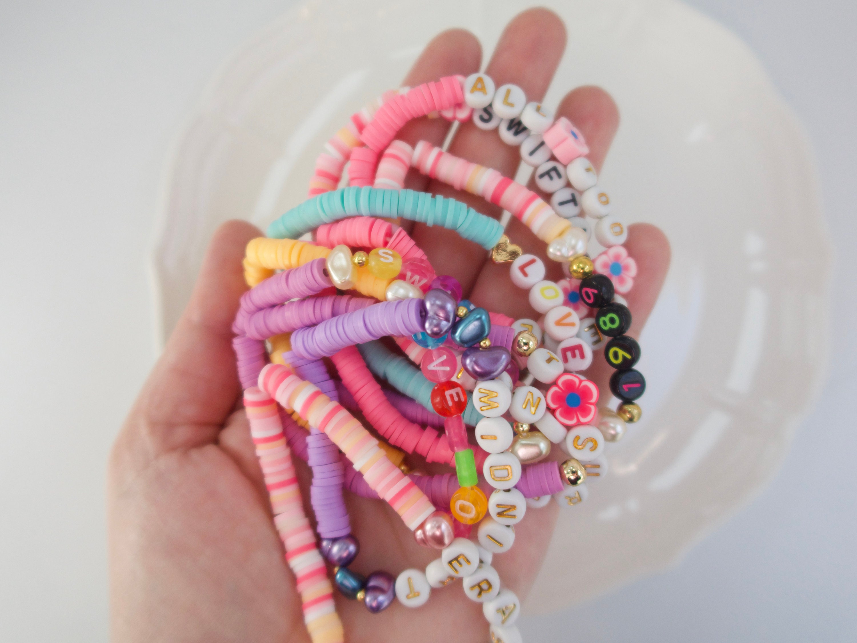 10 Pack Beaded Friendship Bracelets, Best Friend Gift, Exchange ...