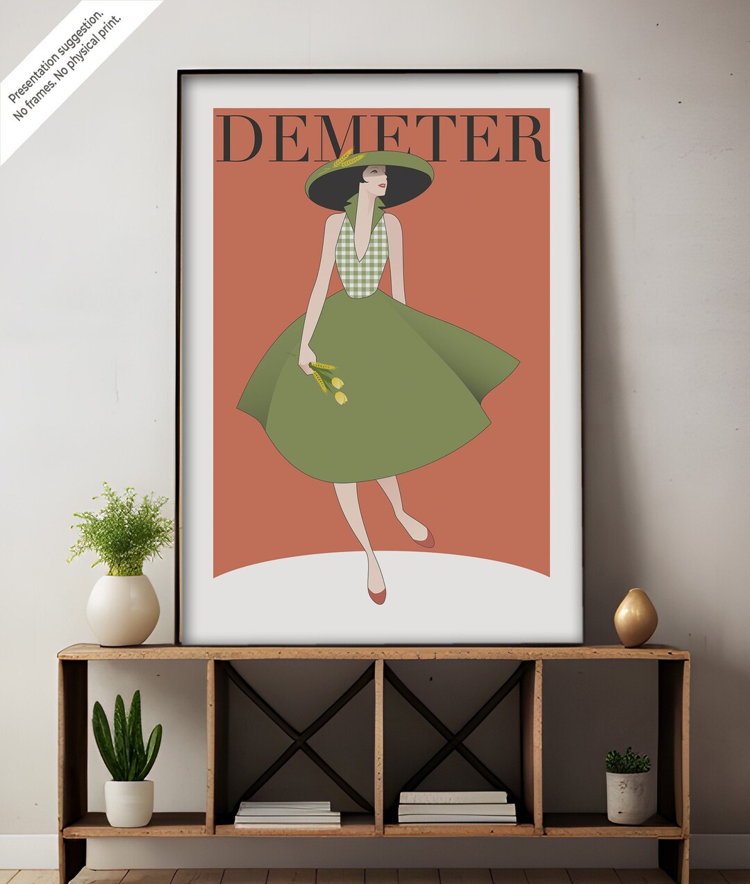 DEMETER / INSTANT DOWNLOAD / Printable Wall Art / Retro - Etsy