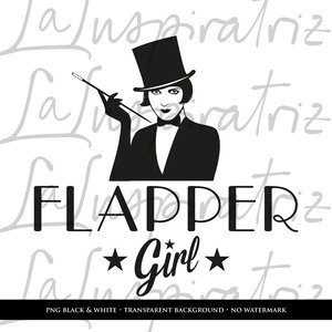 Original FLAPPER GIRL Design, Retro 1920s Fashion, Digital Download PNG ...