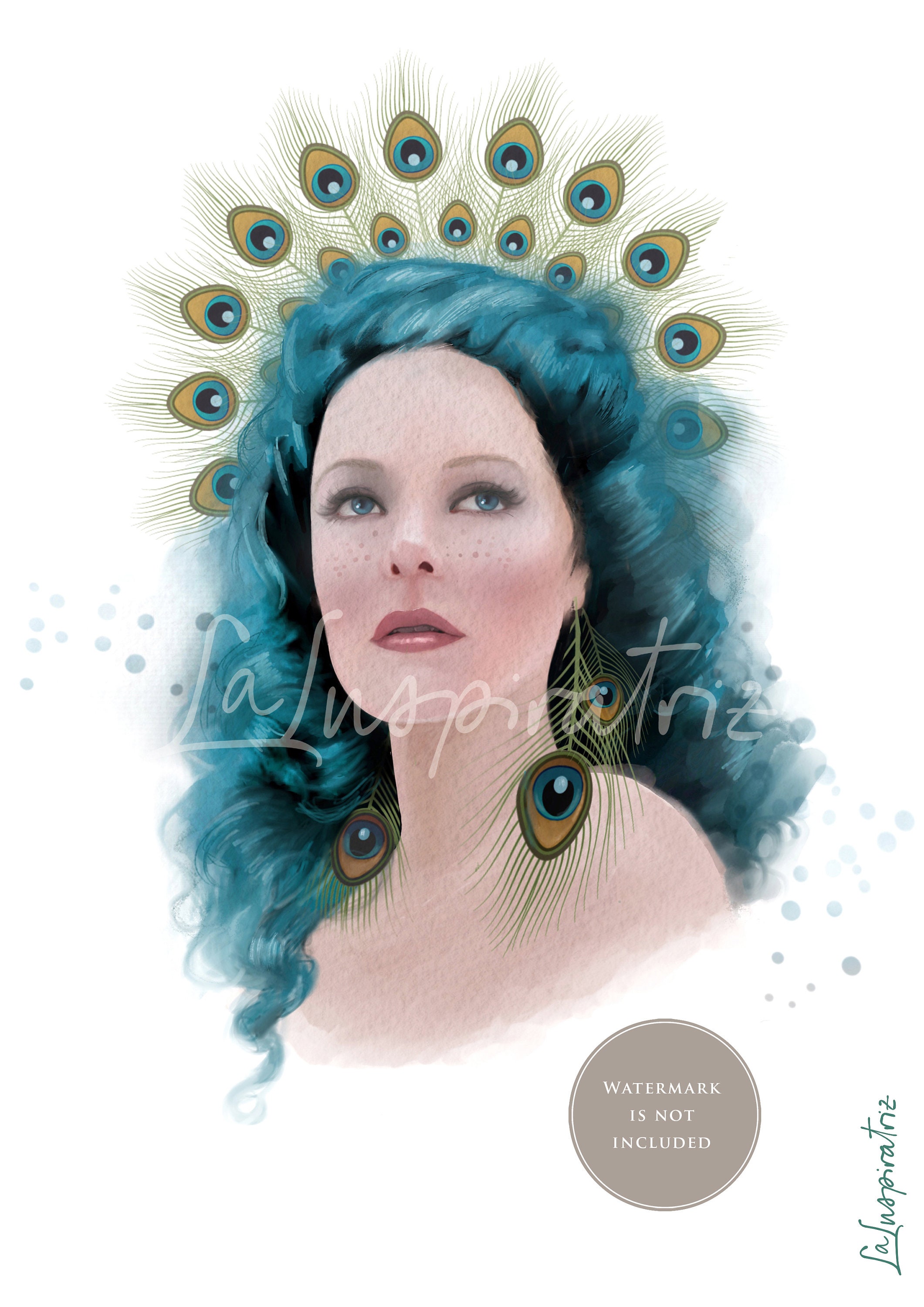 HERA GODDESS Art Print. GREEK Goddess Artwork. Hand Drawn Original ...