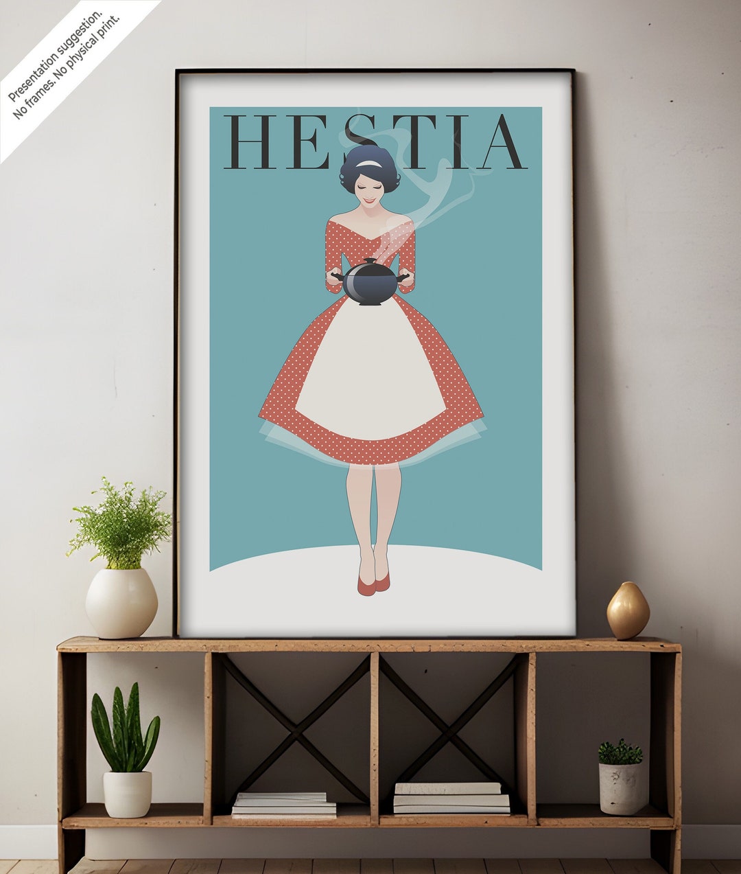 HESTIA Art Print - Fashion Retro - Greek Gods and Goddesses - INSTANT ...