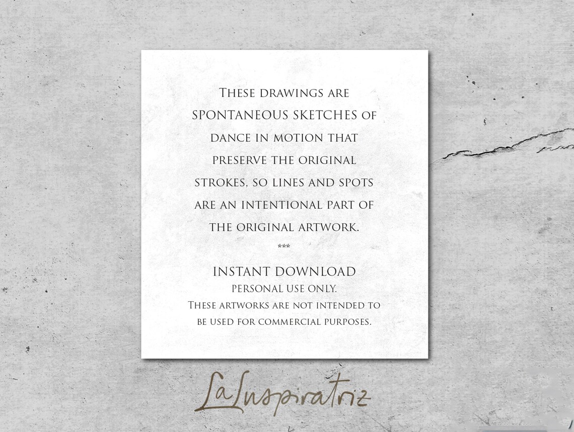 TANGO DANCERS Art Print. Hand-drawn Sketches Tango Dancers. Printable ...