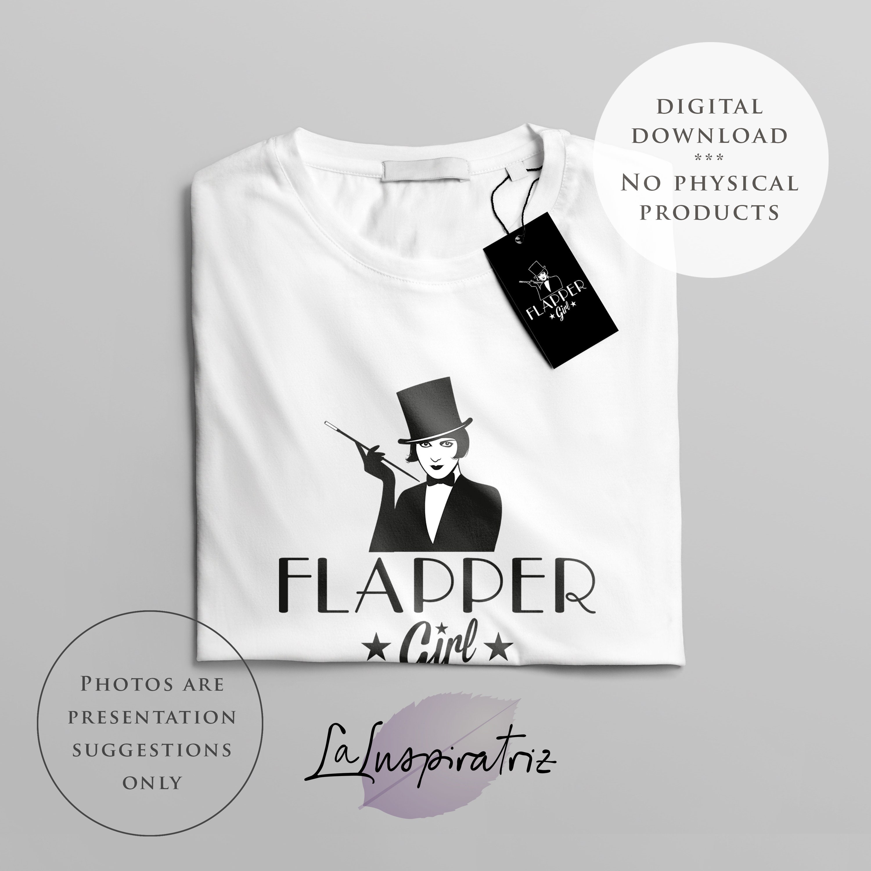 Original FLAPPER GIRL Design, Retro 1920s Fashion, Digital Download PNG ...