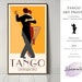 TANGO DANCERS Art Print. POSTER Tango Dancers. Printable Instant ...