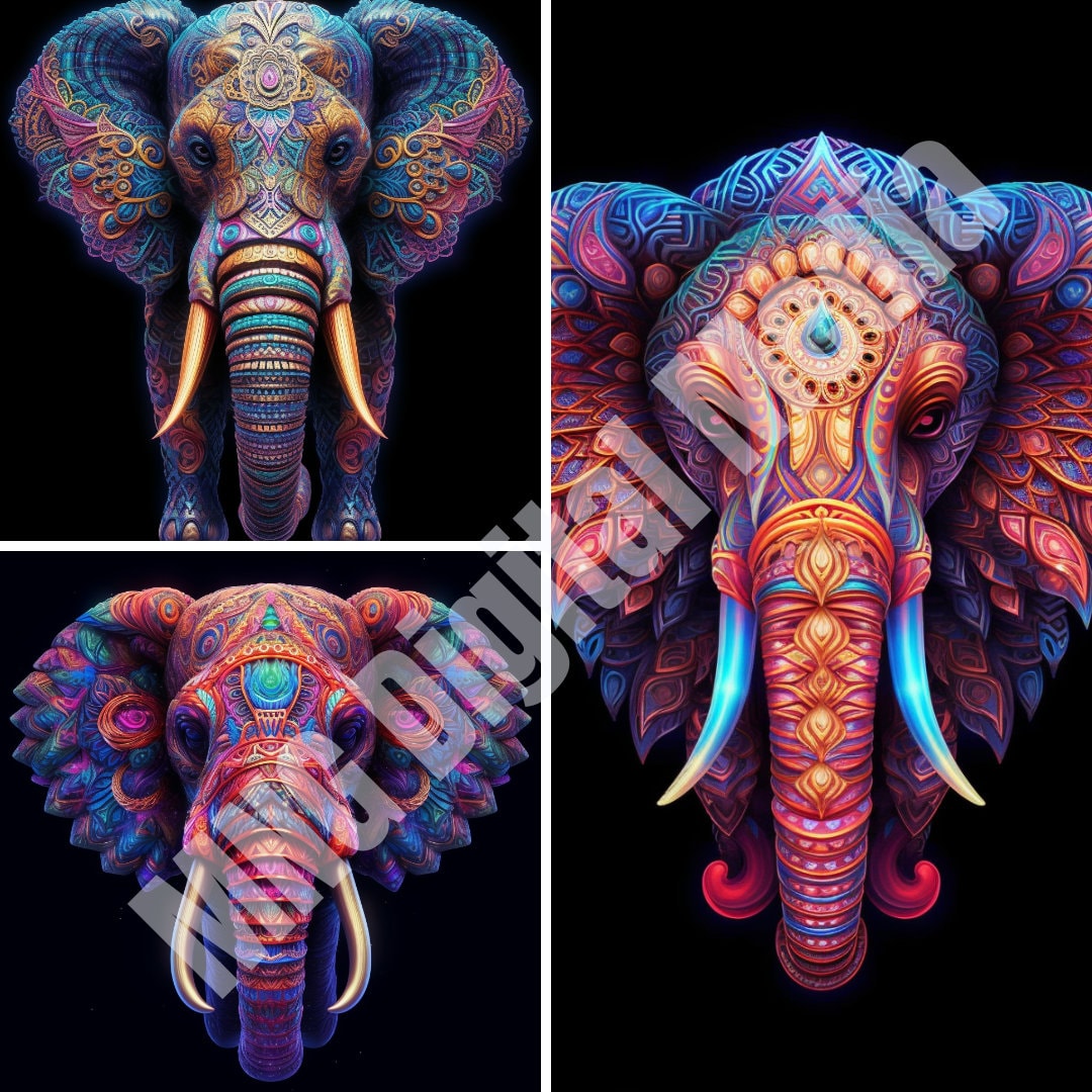 Trippy Elephant Backgrounds