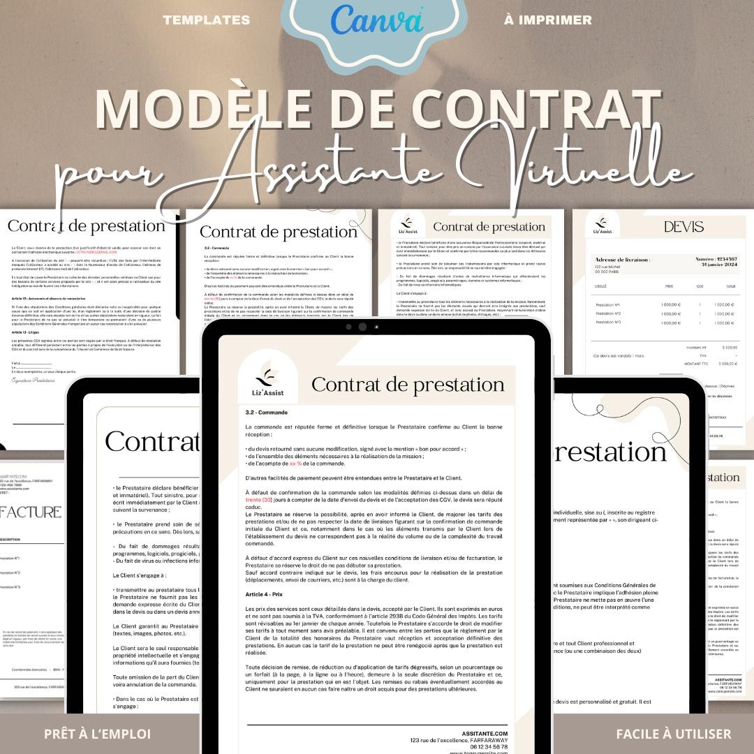 Standard Contract for Virtual Assistant I Service Contract Model I ...