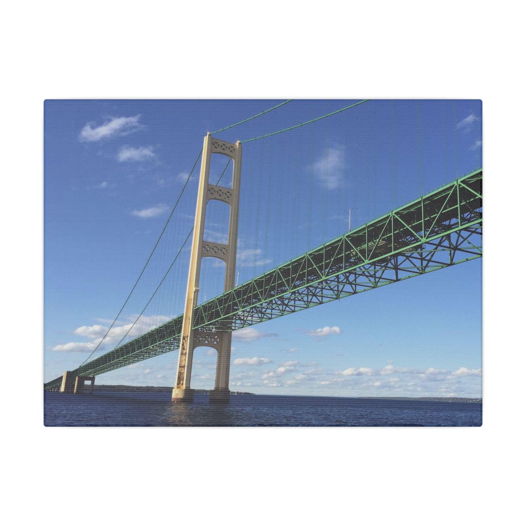 Mackinac Bridge Canvas Print - Etsy