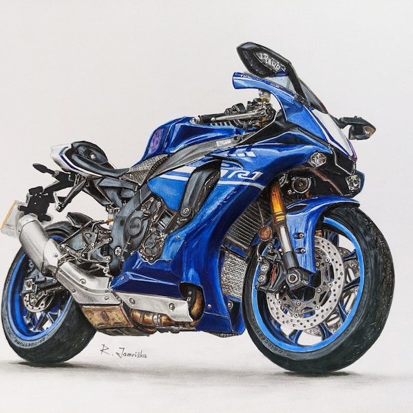 Yamaha R1 Art - Etsy