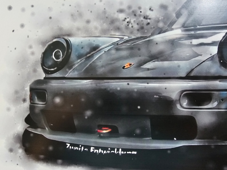 Porsche 911 Supercar Poster Print | Wall Art | Digital Artwork ...