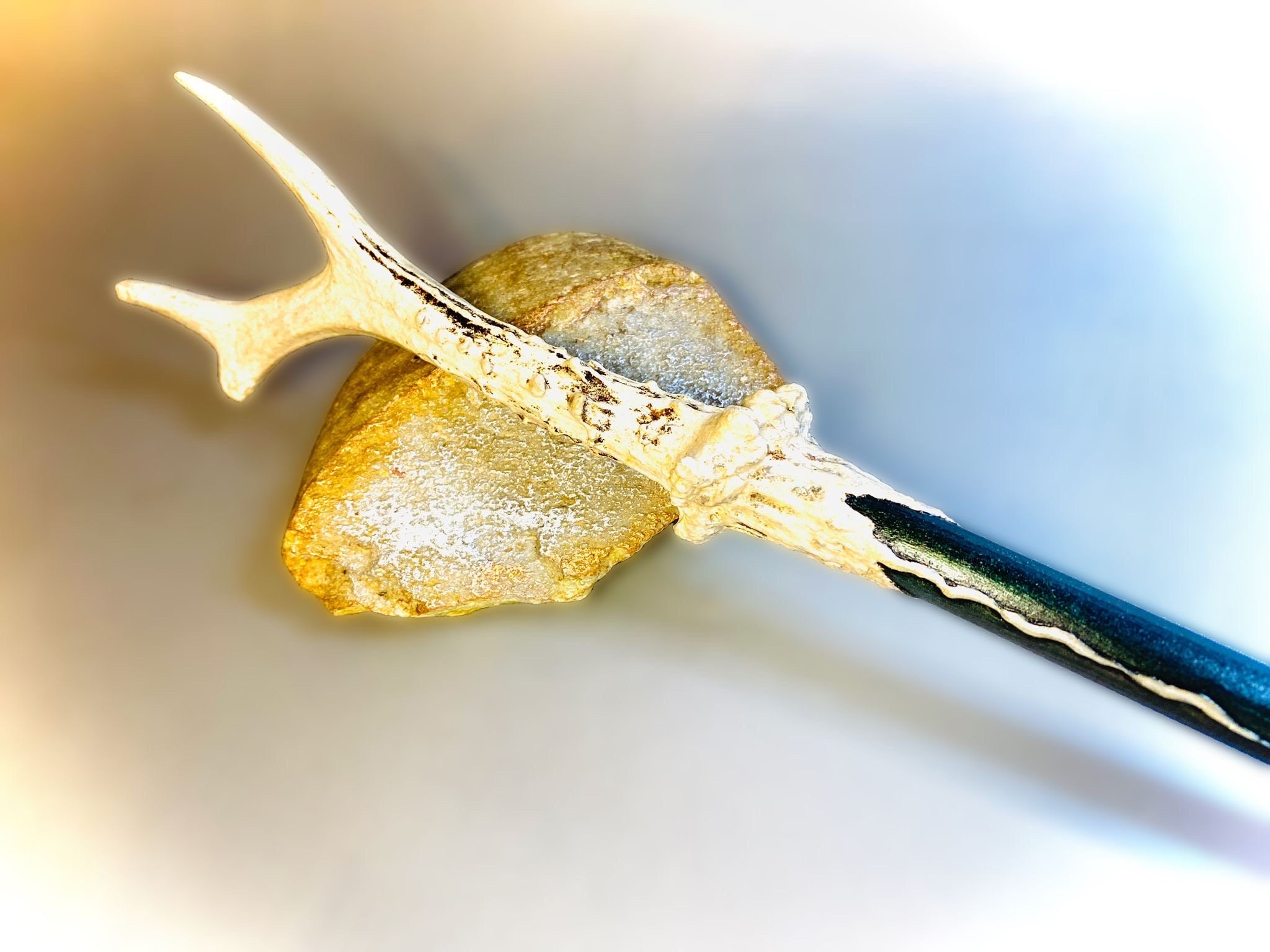 Magic Wand With Handle Made of Deer Antlers - Etsy