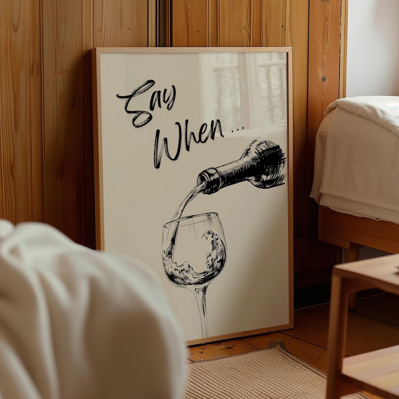 Wine Poster - Etsy