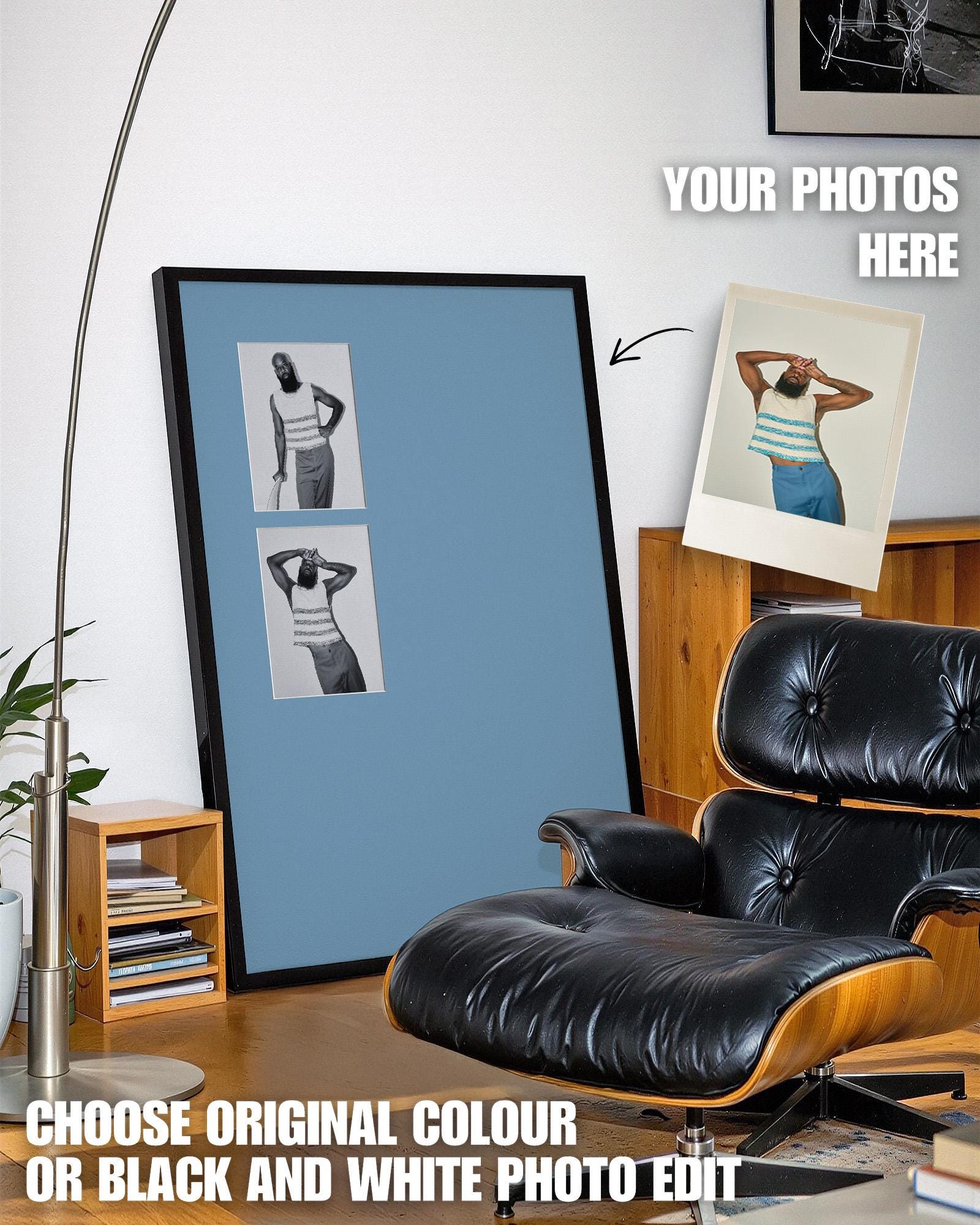 Custom Photo Mat Wall Art: Modern Minimalistic Personalized Photo Print ...