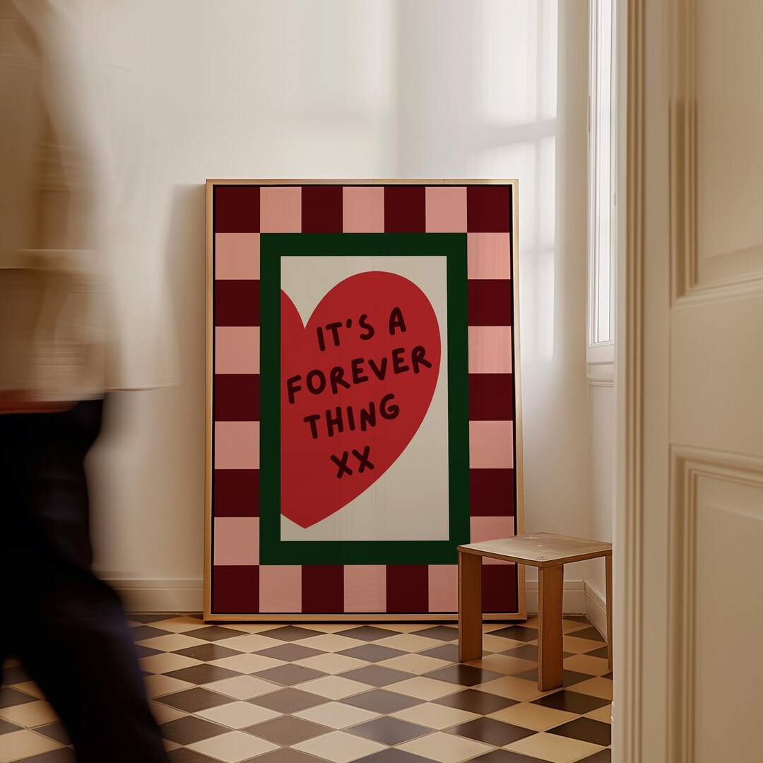 Love Printable It's A Forever Thing Print: Loving Quote Family Wall Art ...