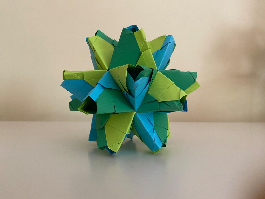 Modular Origami 3D Pyramidal Star - Etsy